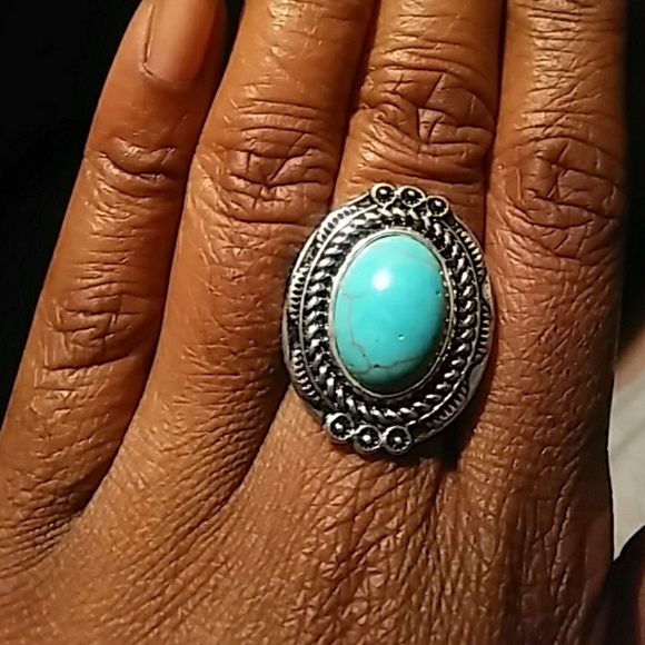 paparazzi | Jewelry | Tumbling Tumbleweeds Turquoise And Silver Ring ...